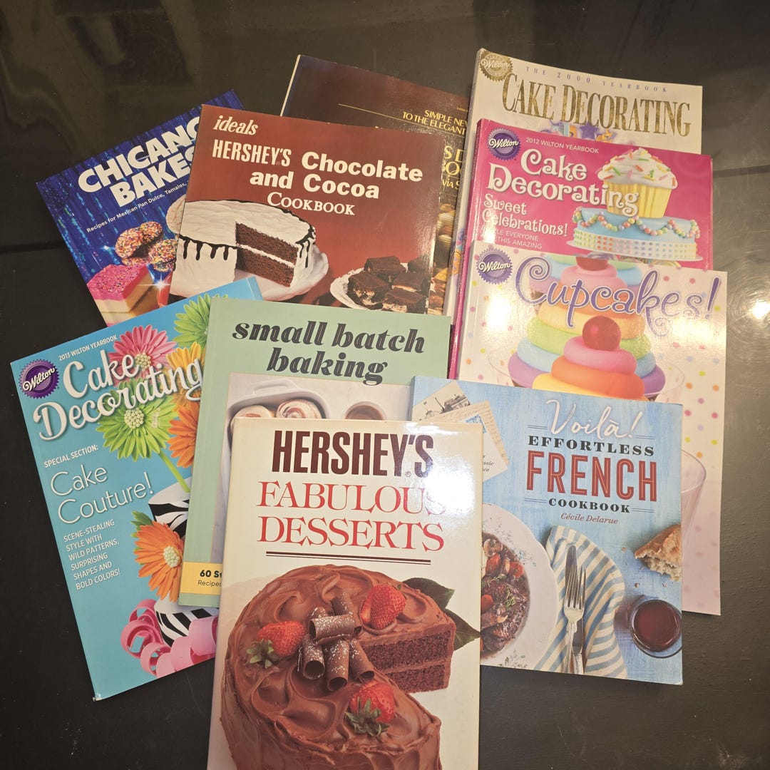 Variety of 10 Baking Cookbooks - Recipe Books - Etsy