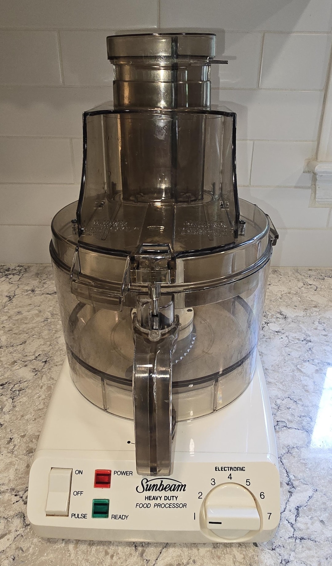 Vintage Sunbeam Heavy Duty Food Processor M031, Electronic Food Chopper ...