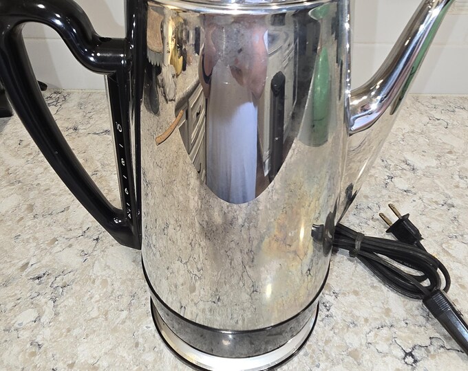 Vintage General Electric Immersible Stainless Steel Electric Percolator ...