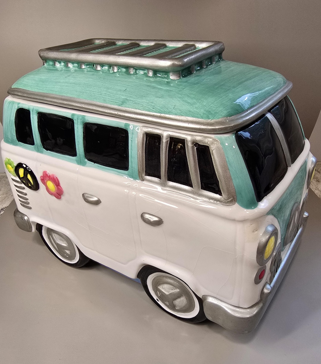 Vintage 1997 VW Volkswagen Bus / Van Cookie Jar by Lotus - Etsy