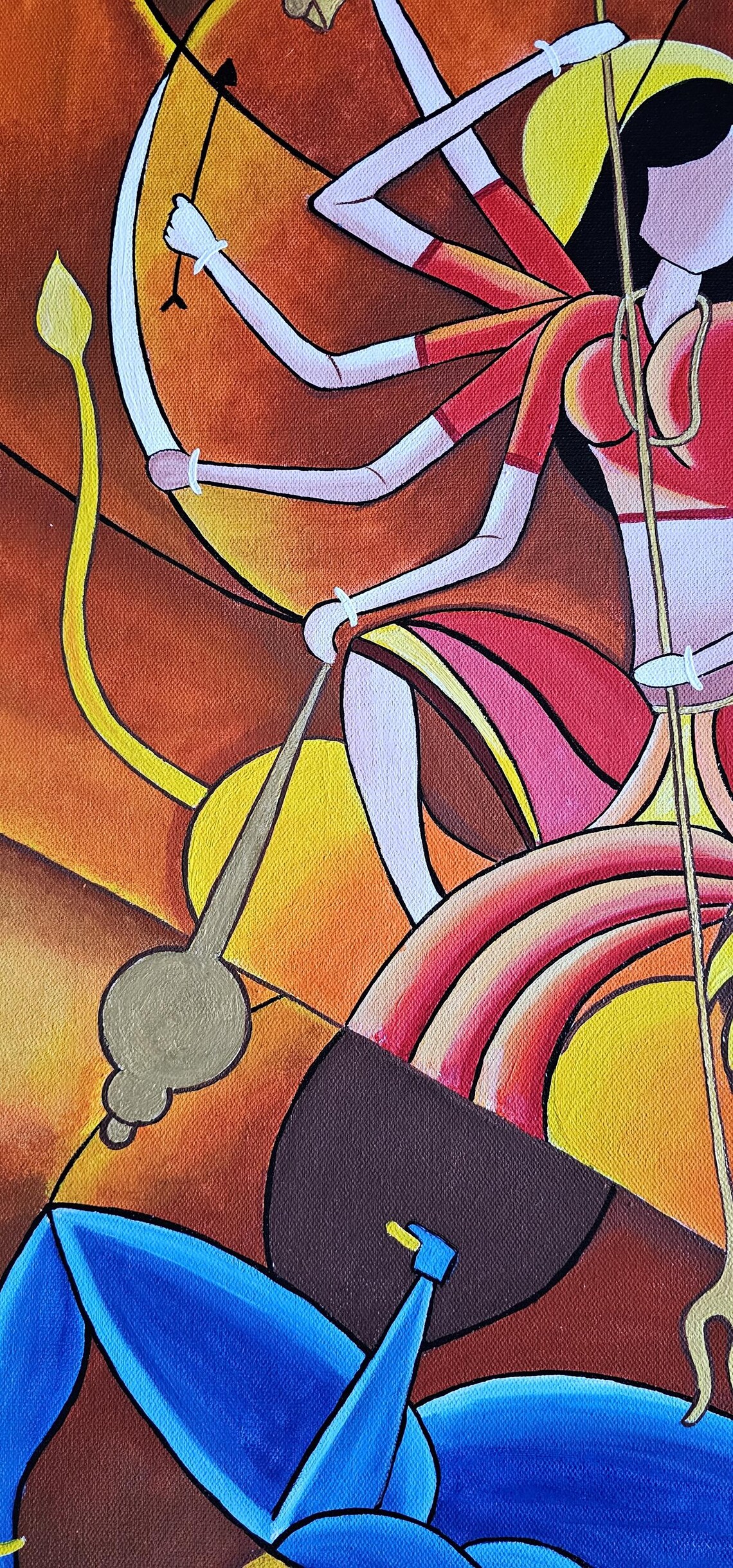 Maa Durga Painting , Navratri , Durga Shakti , Modern Durga Maa ...