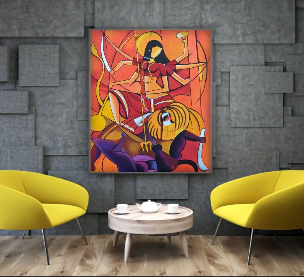 Goddess Durga Modern Art