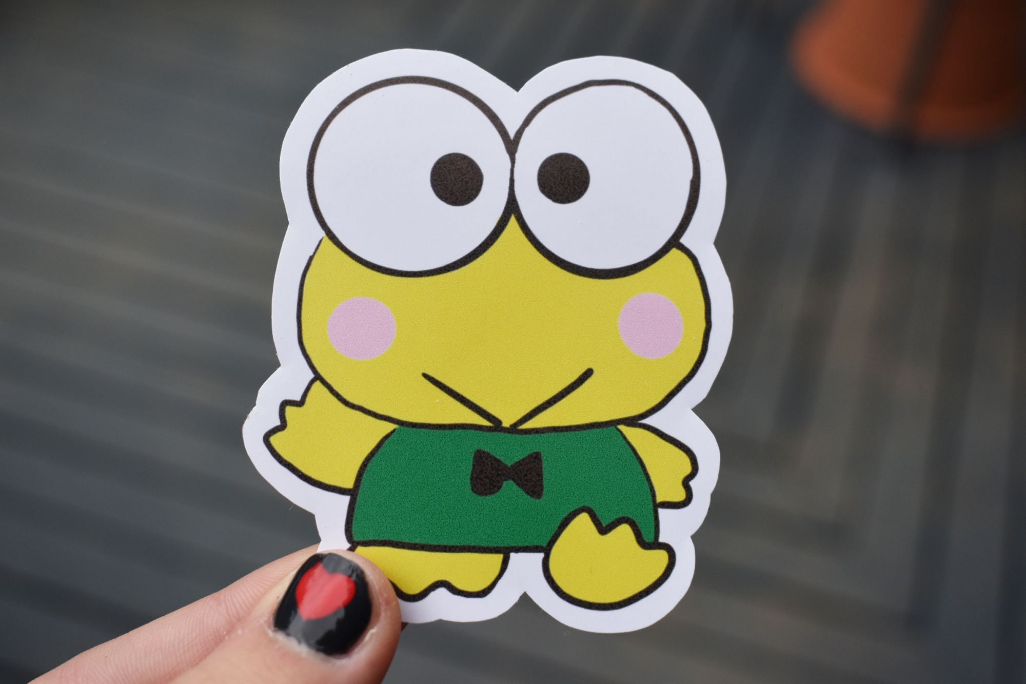 Sanrio rana pegatina / pegatina / pegatina impermeable / | Etsy
