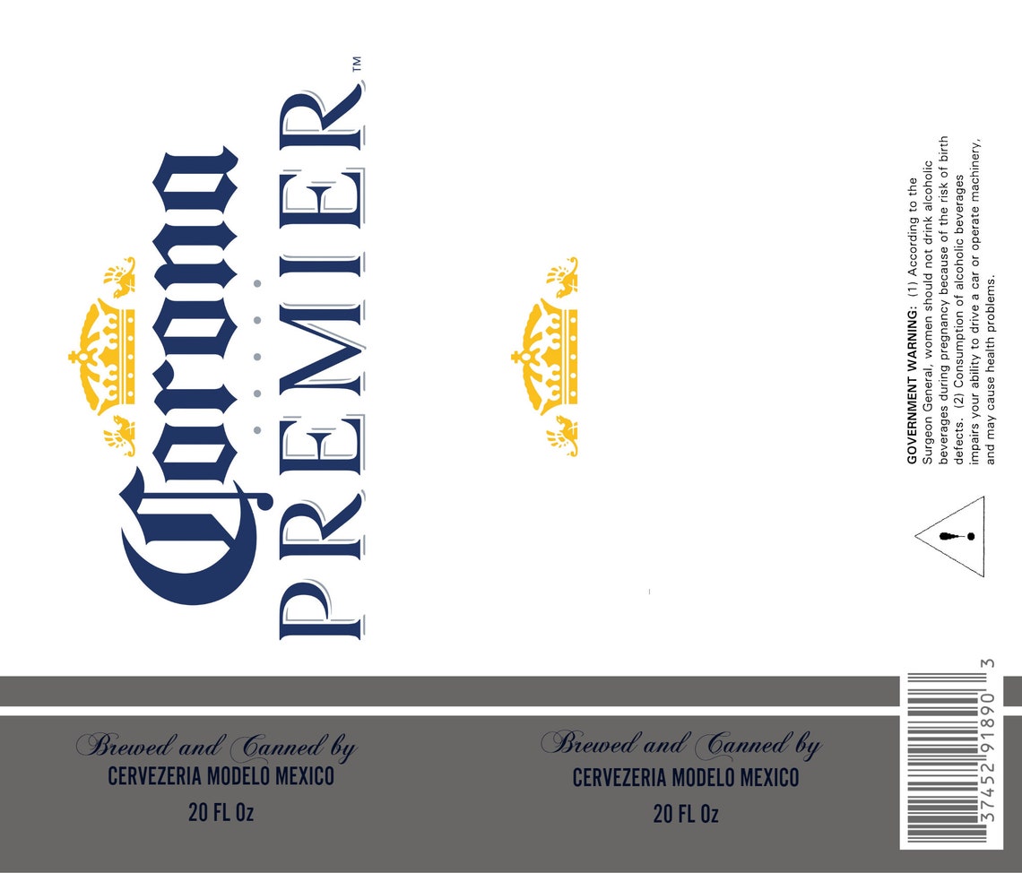 Corona Premier Tumbler Wrap -sublimation PNG -extra Included for ...