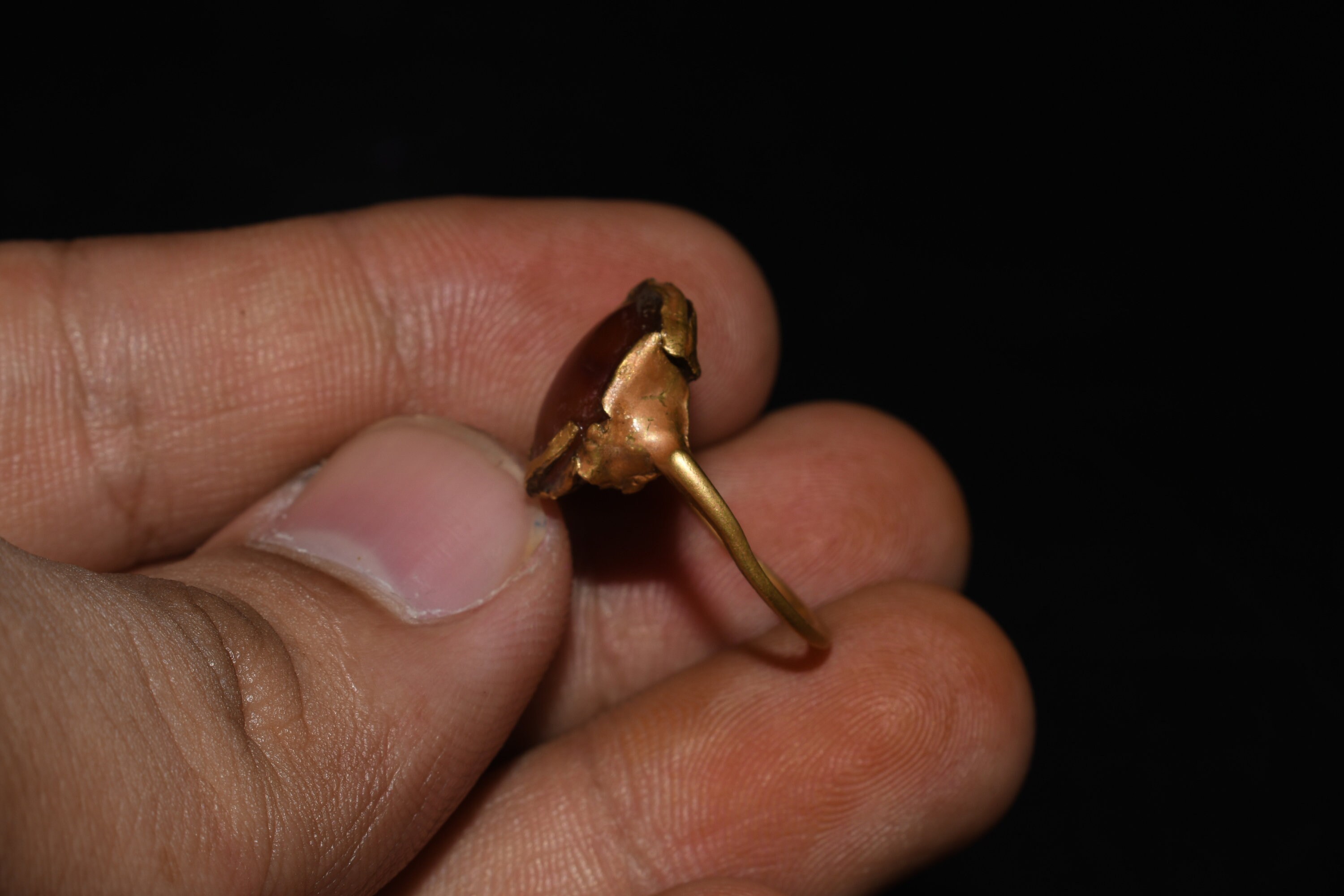 Genuine Ancient Roman Gold Ring With Carnelian Stone Bezel Ca. - Etsy