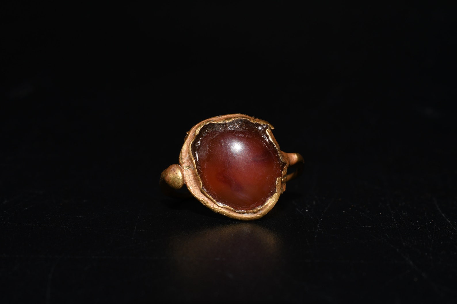 Genuine Ancient Roman Gold Ring With Carnelian Stone Bezel Ca. - Etsy