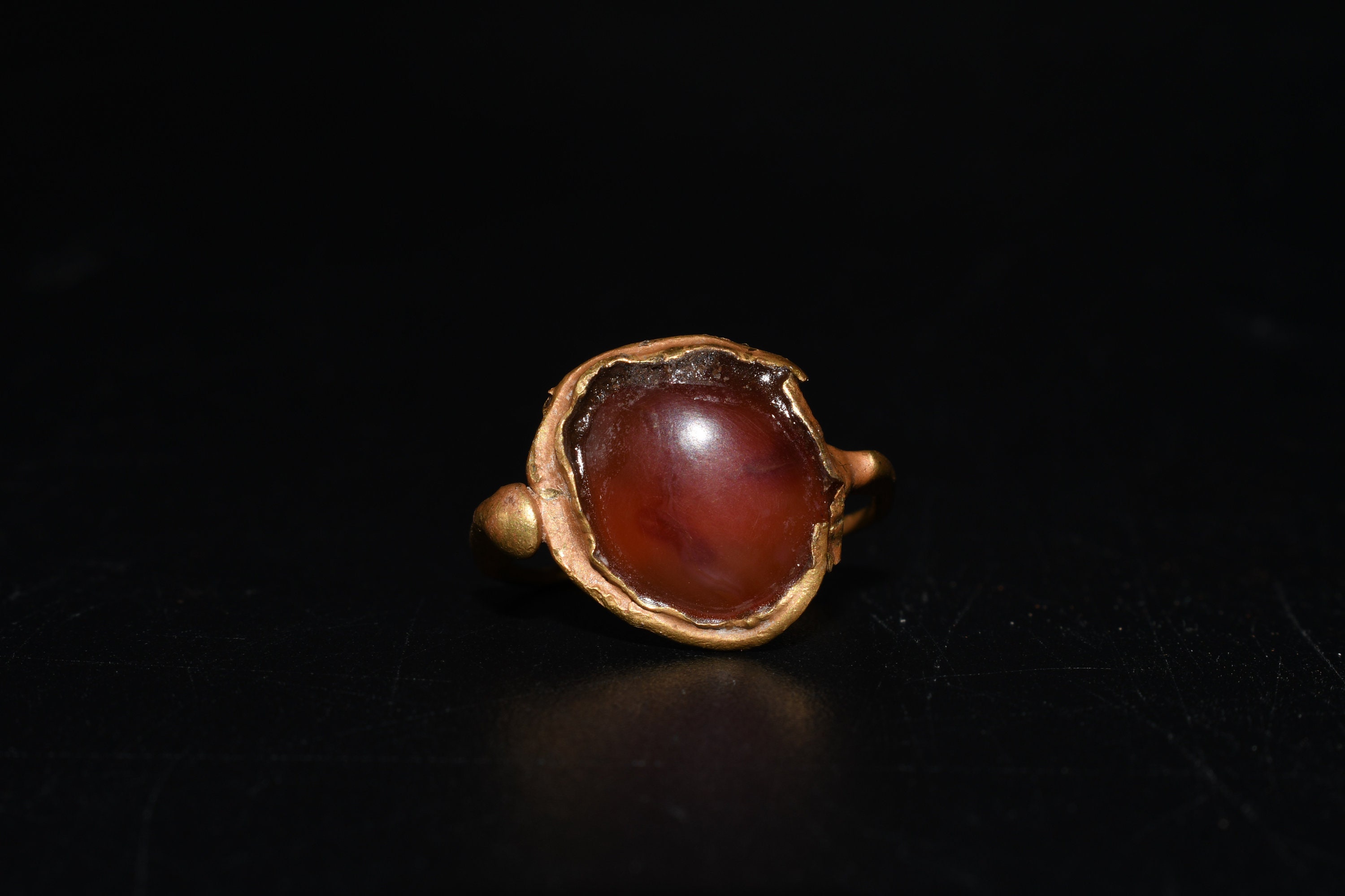 Genuine Ancient Roman Gold Ring With Carnelian Stone Bezel Ca. - Etsy