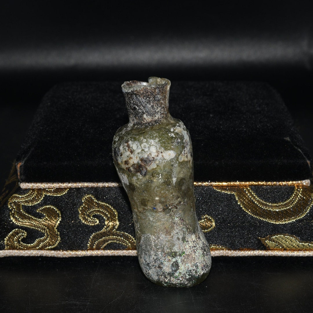Genuine Ancient Roman Glass Bottle Vial From Central Asia - Etsy