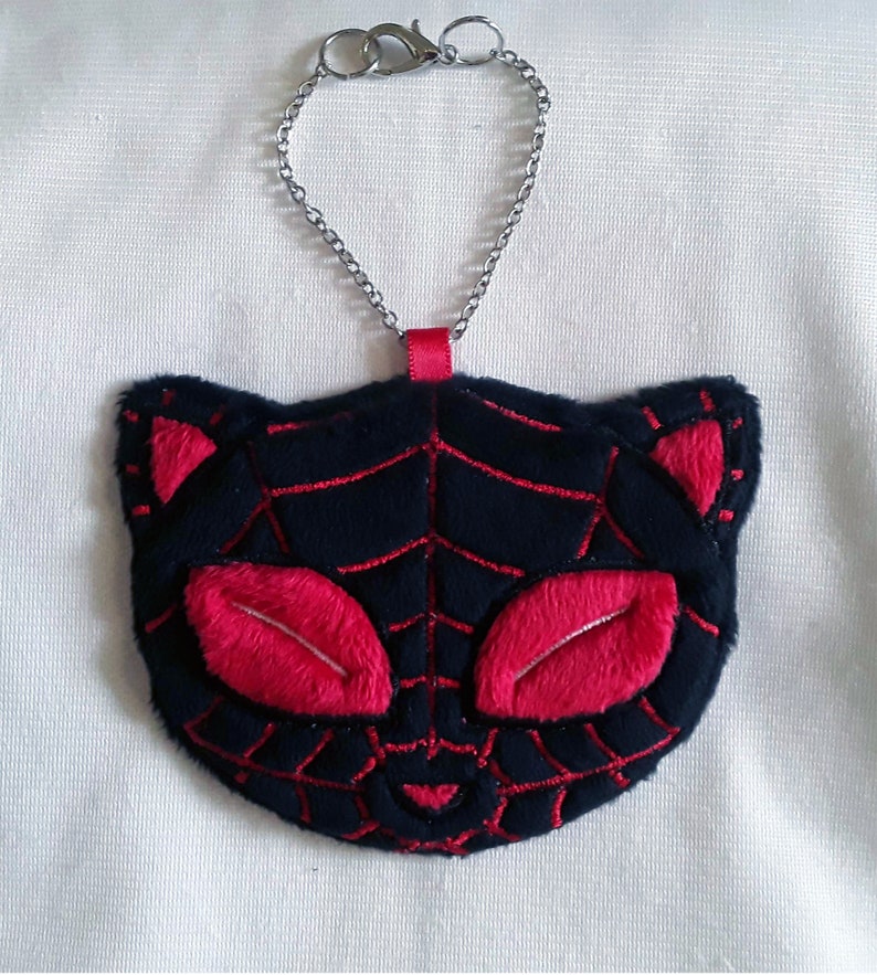 Meows Morales Spider-man / Spiderverse Embroidered Plush - Etsy