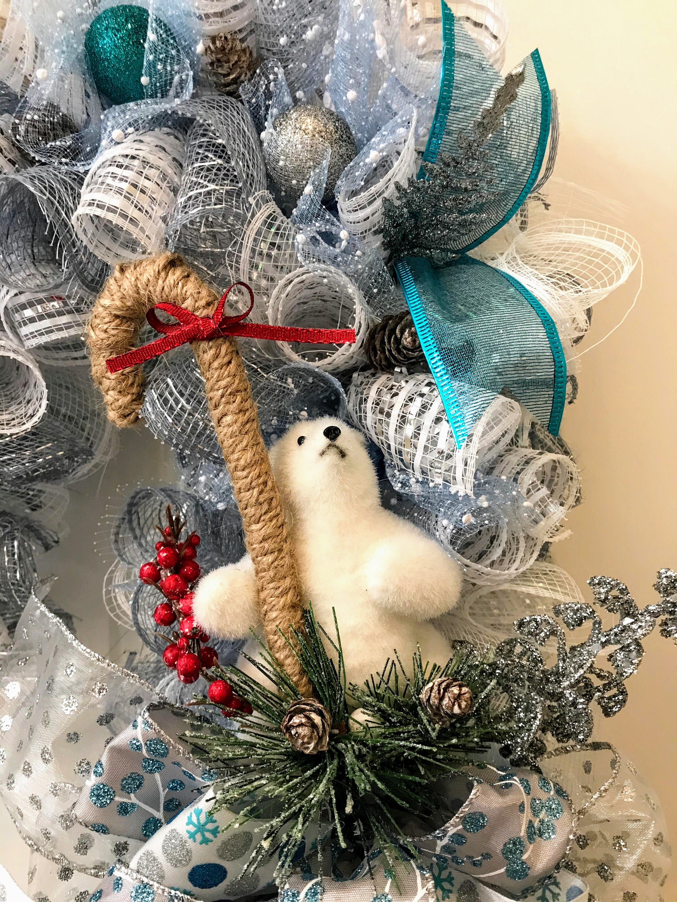 Polar Bear Cane - Etsy