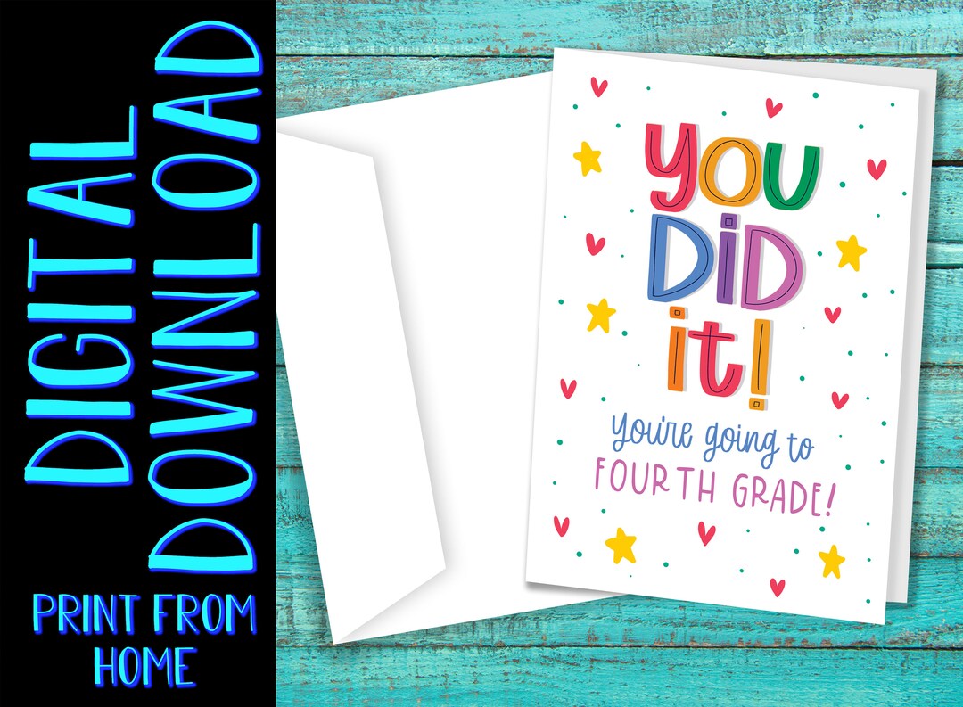 PRINTABLE Third Grade Graduation - You're Going to Fourth Grade ...