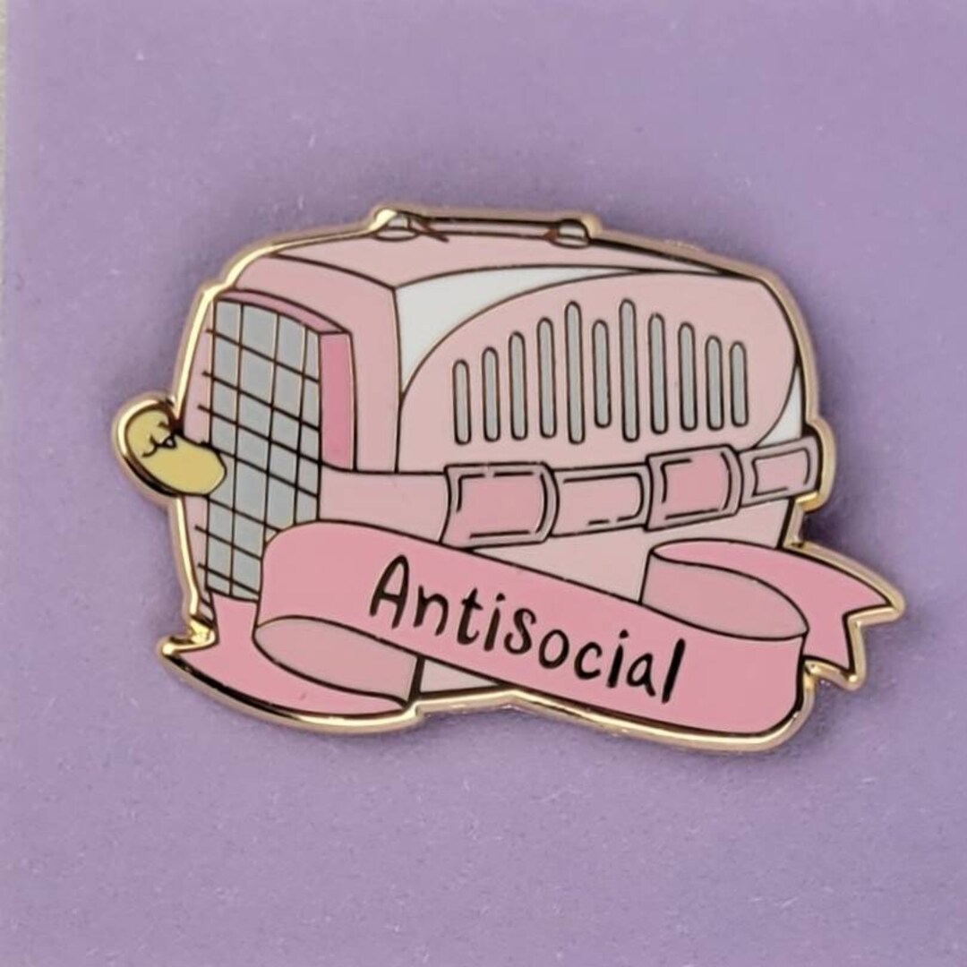 Antisocial - Enamel Pin - Etsy Canada
