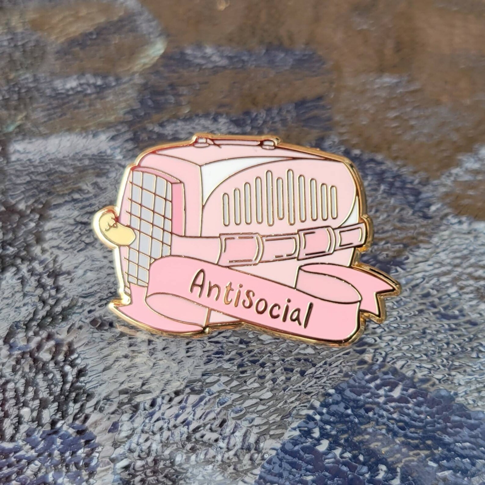 Antisocial - Enamel Pin - Etsy