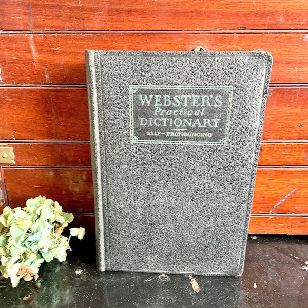 Antique Websters Dictionary - Etsy