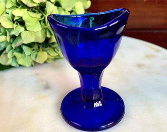 Green Glass Footed Eye Bath Cup - Etsy