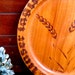 Vintage Hand Carved Wood Bread Plate With Inscription in German - Etsy
