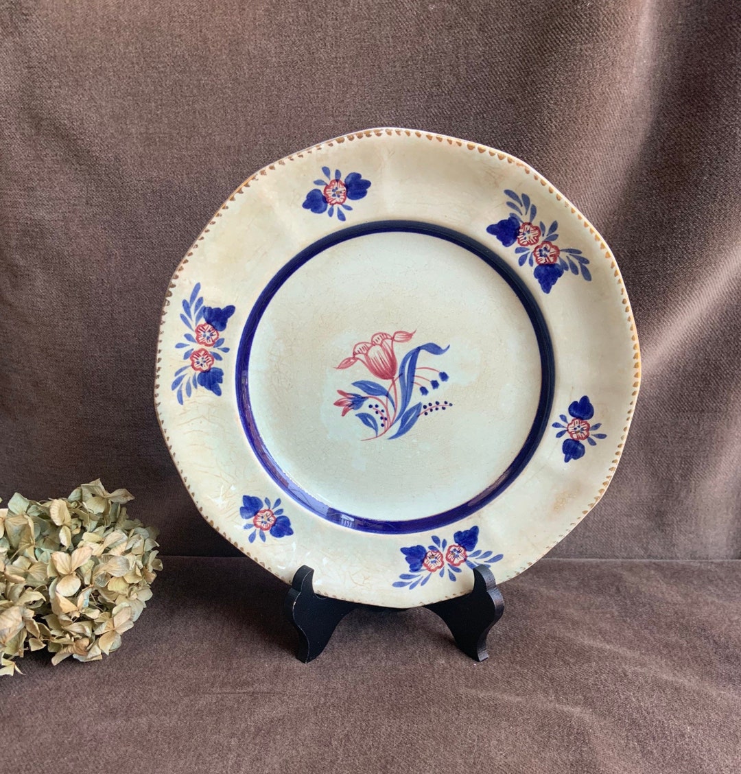 Vintage Adams Calyx Ware Georgian Pattern Hand Painted 8” Plate ...
