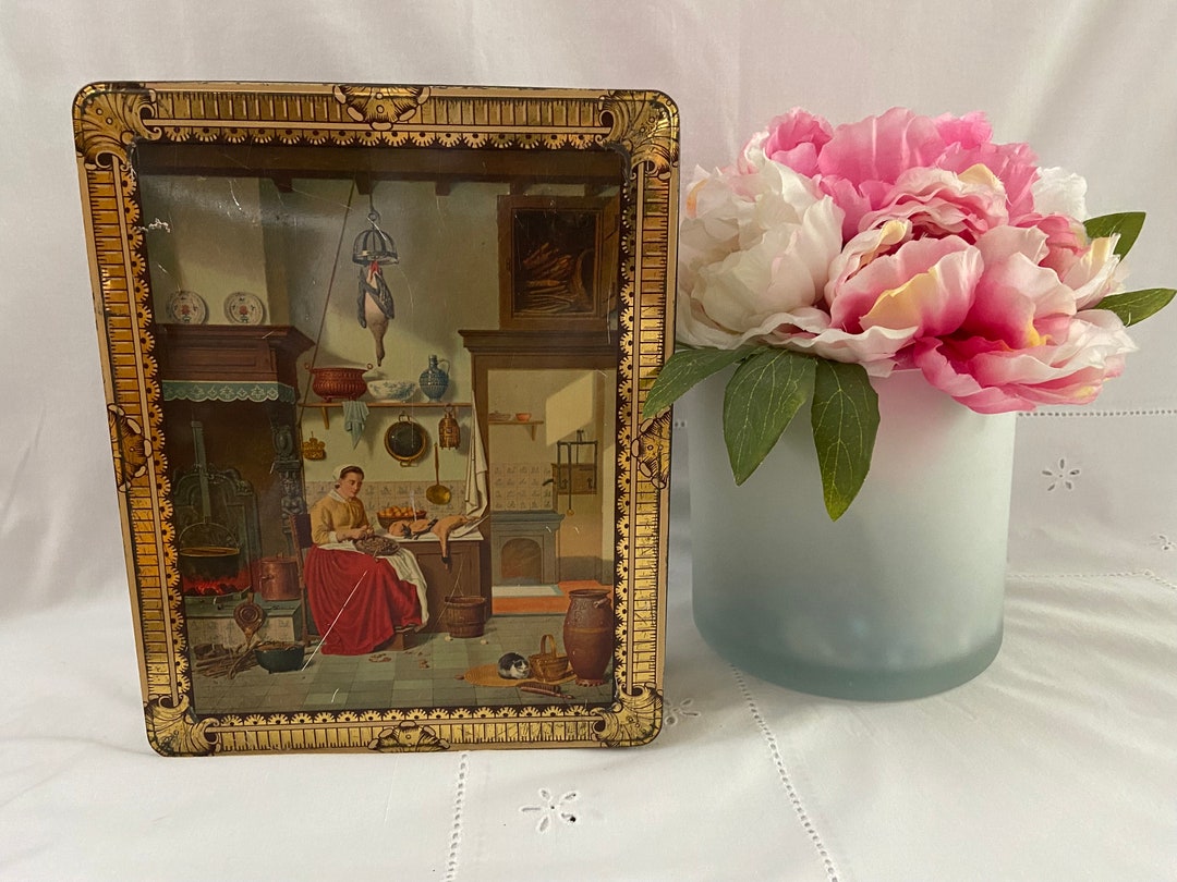 Vintage Desobry Belgian Biscuits Large Rectangular Tin With Lid - Etsy