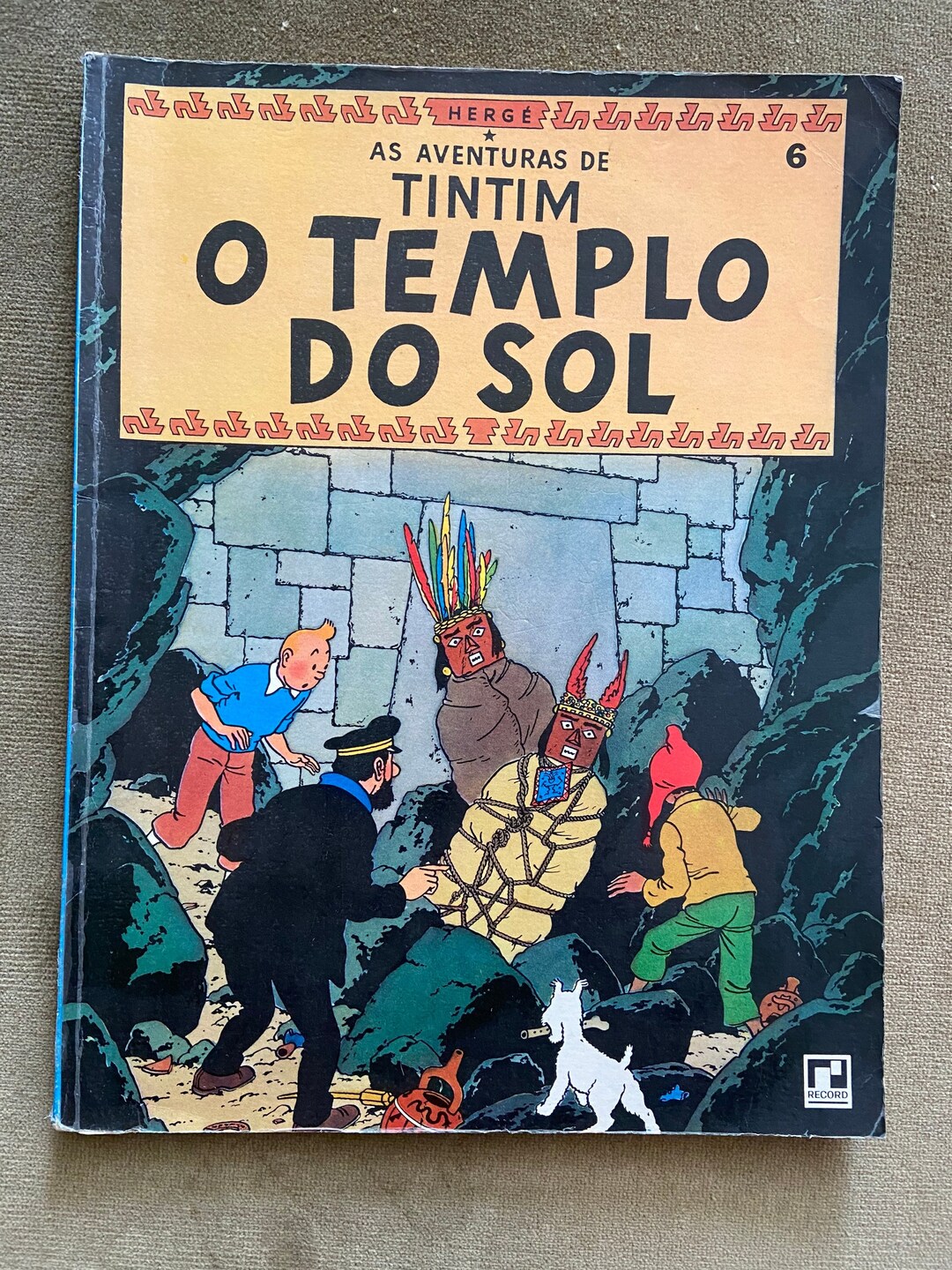 Vintage Tintin: O Templo Do Sol Comic Book, Brazilian Portuguese ...