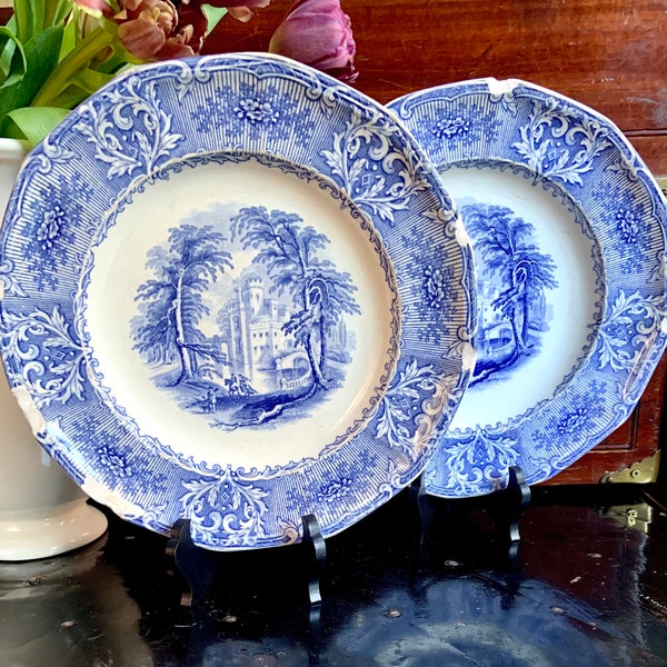 Blue Transferware - Etsy