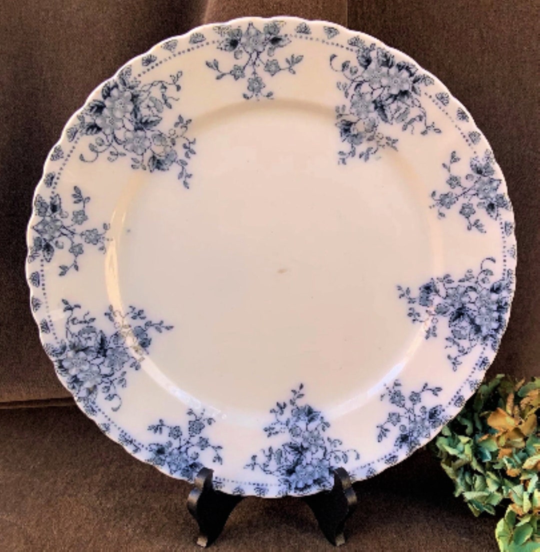Rare Antique W. H. Grindley Arabic Pattern Flow Blue 9.75 Plate - Etsy