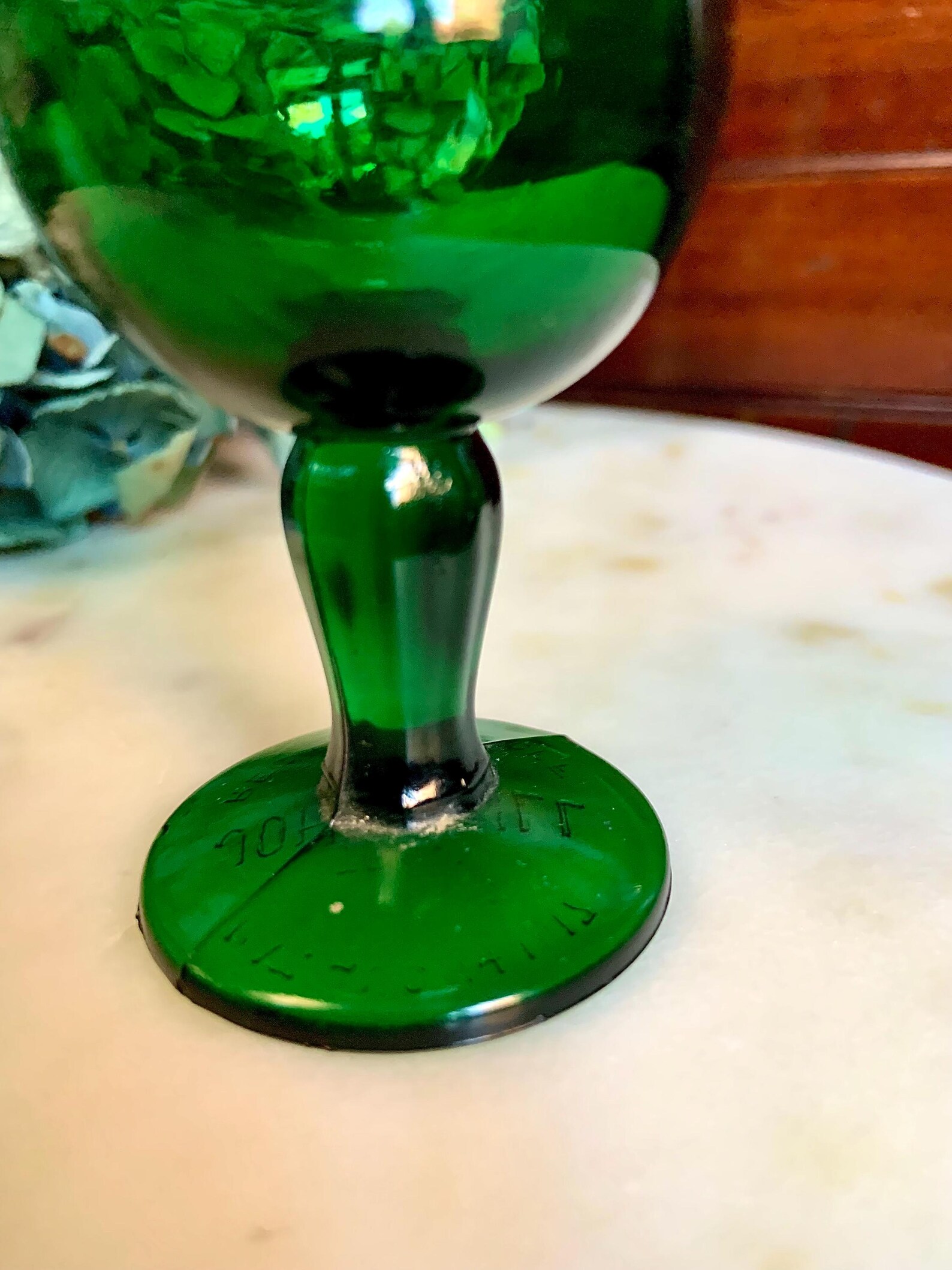 John Bull Green Glass Footed Eye Bath Cup - Etsy