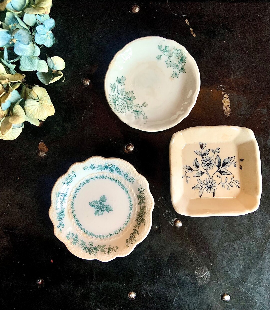 Set of 3 Various Antique Butter Pats - Etsy