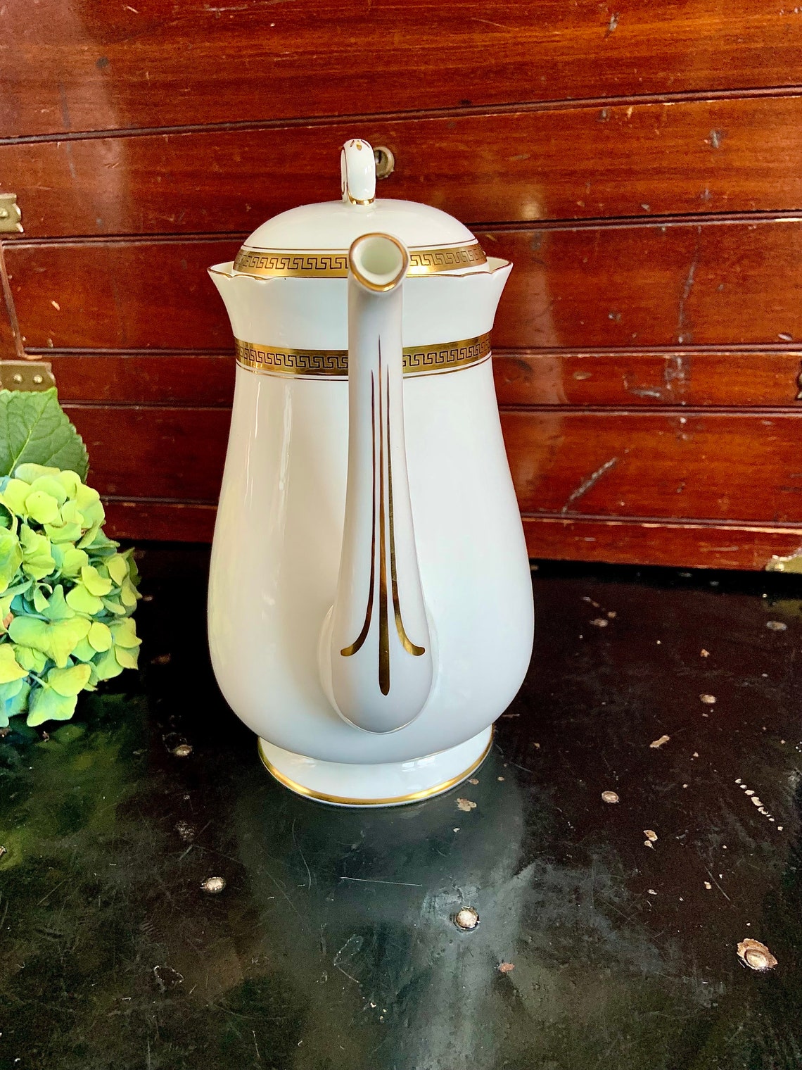 Shelley Bone China Athens 8” Coffee Pot Made in England - Etsy