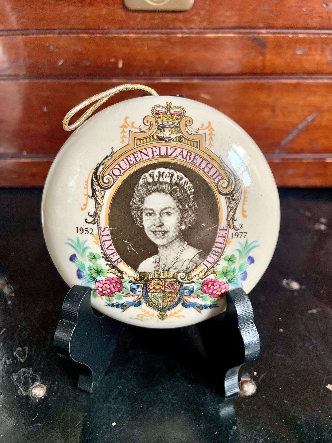 Vintage Lownds Pateman Potpourri Holder Commemorating Silver Jubilee of ...