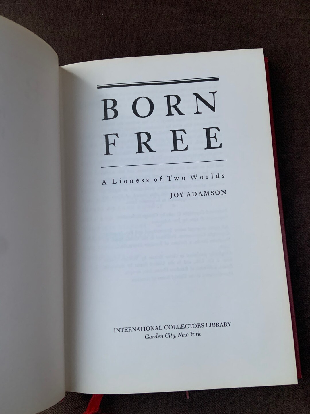 Vintage Born Free by Joy Adamson (1987) - Etsy