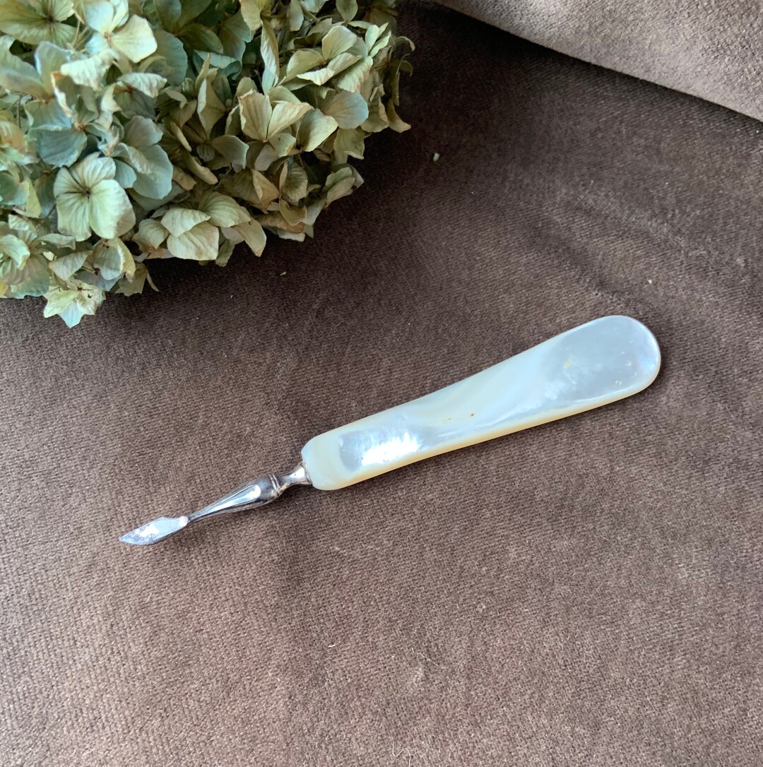 Antique Victorian Mother of Pearl 5.5" Cuticle or Desk Wax Trimming ...
