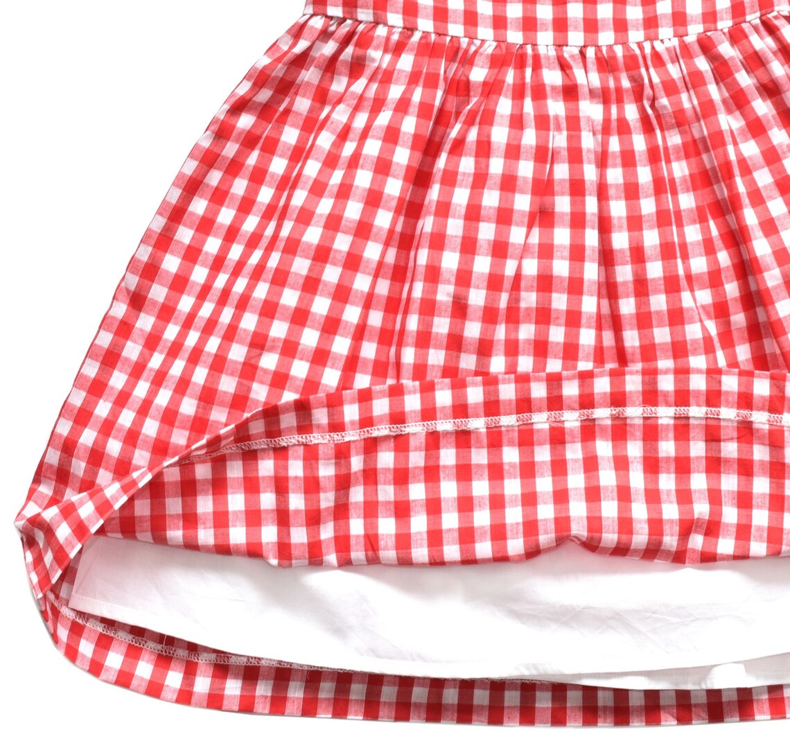 Patriotic Girls Dress Red & White Check Dress Toddler Dress - Etsy