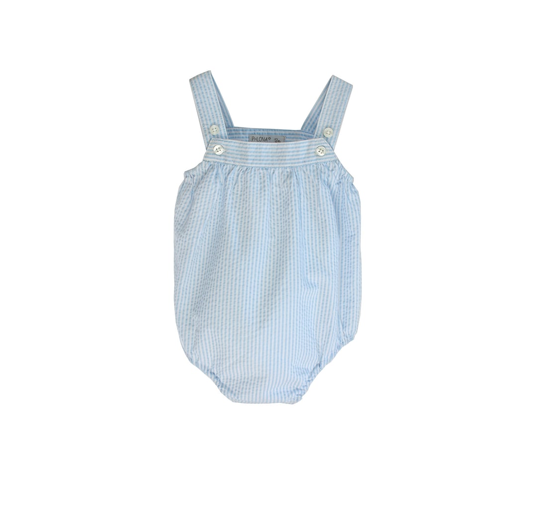 Baby Bodysuit Bubble Baby Romper in Cotton Seersucker - Etsy