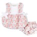 Red Floral Sleeveless Dress Set With Lace Trim Newborn, Infant ...