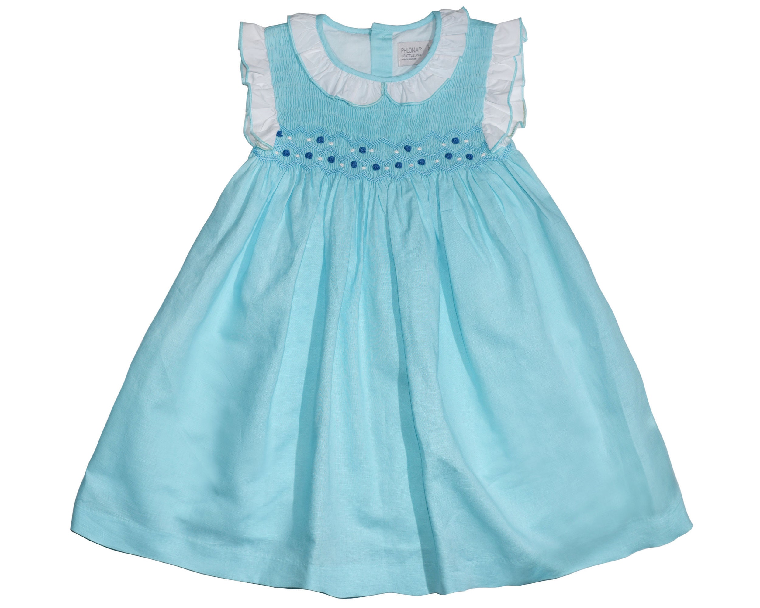 Hand Smocked Angel Dress in 100% Cotton for Party Casual Dress - Etsy