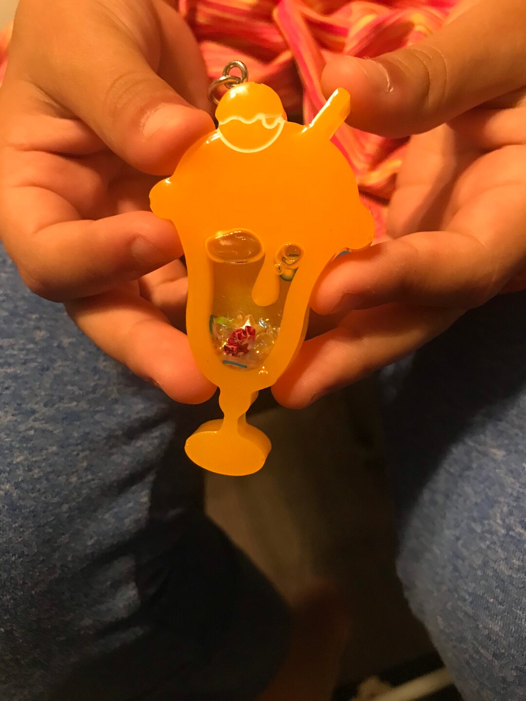 Ice Cream Resin Liquid Shaker Keychains Phone Grips Badge - Etsy