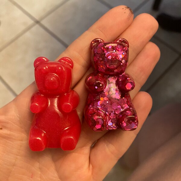 Purple Gummy Bear Keychain - Etsy