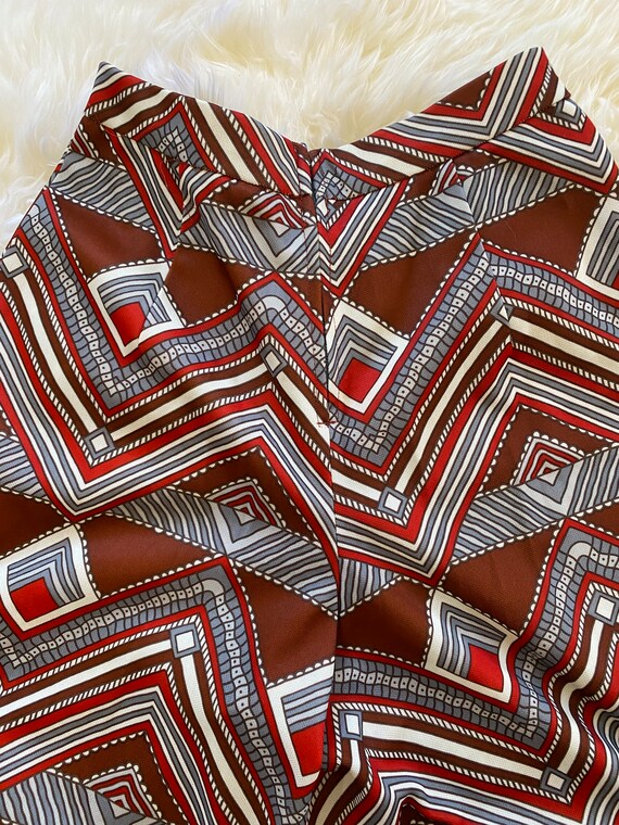 1960s 1970s Ultra Bell Bottom Polyester Pants | M | T… - Gem