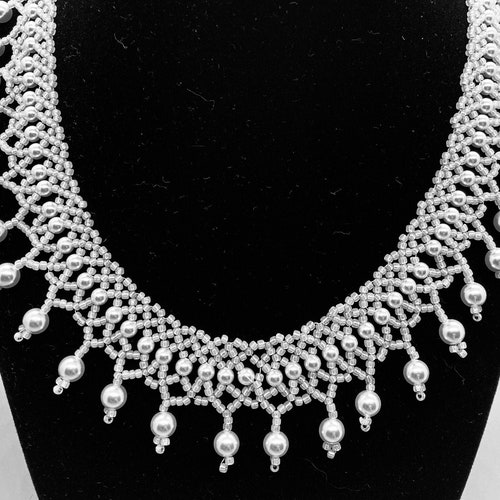 Pearl Bridal Necklace Wedding Necklace for Brides Swarovski - Etsy Israel