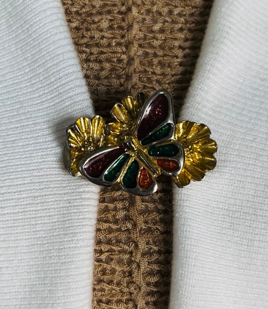 Sweater Clips Butterfly Vintage Sweater Clip Clasp for Cardigan Clip ...