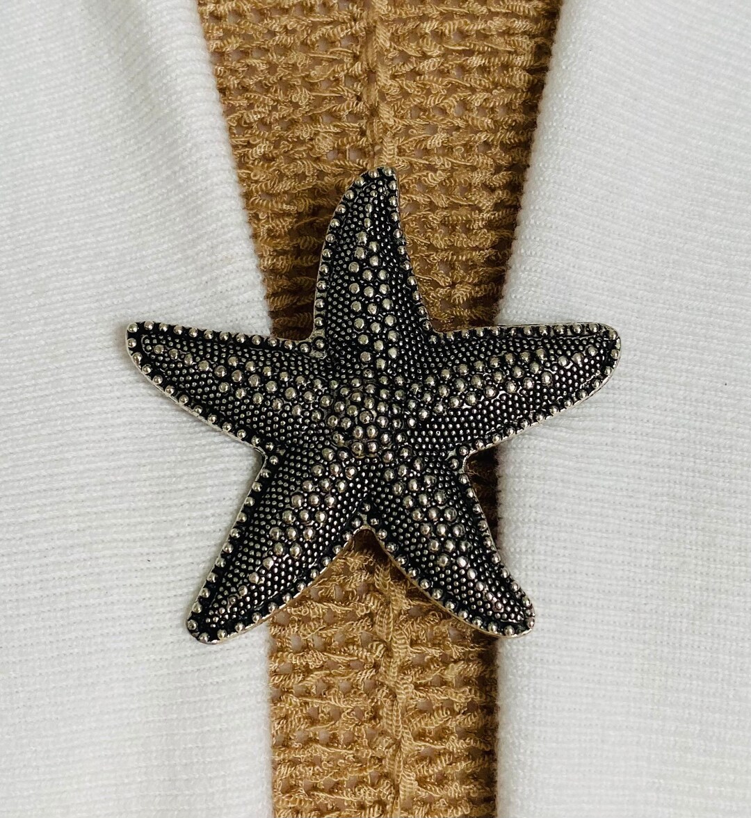 Sweater Clips Starfish Sweater Clip Silver Cardigan Clasp Star Fish ...