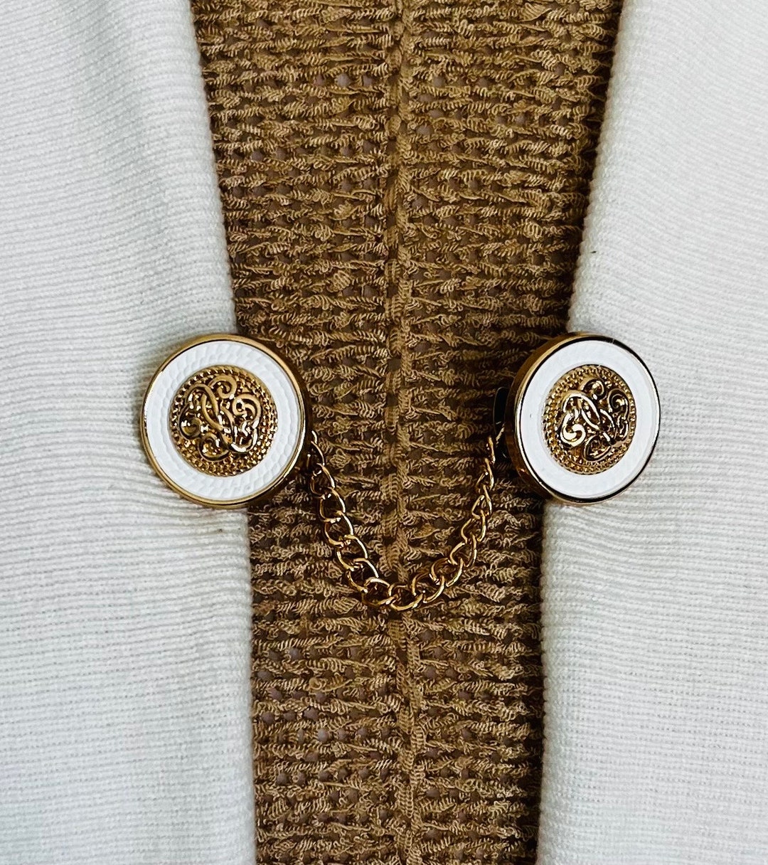 Sweater Clips White Celtic Sweater Clip for Cardigan Clip Kimono Clasps ...