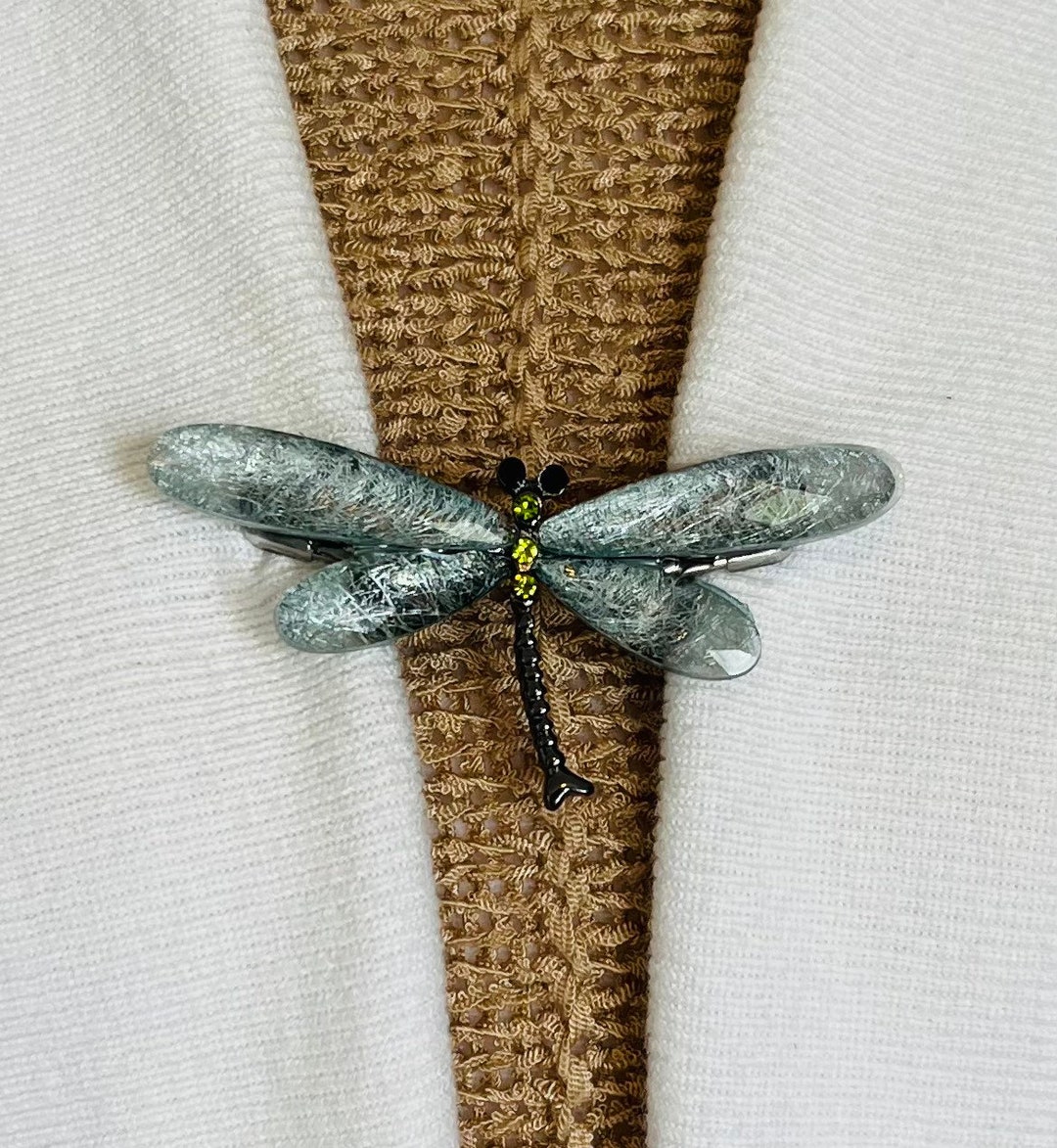 Dragonfly Sweater Clip Dragon Fly Clips Scarf Shawl Clasp Cardigan ...