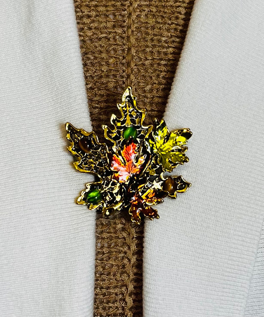 Sweater Clips Vintage Leaf Cardigan Clip for Sweater Clasp Cinch Clip ...