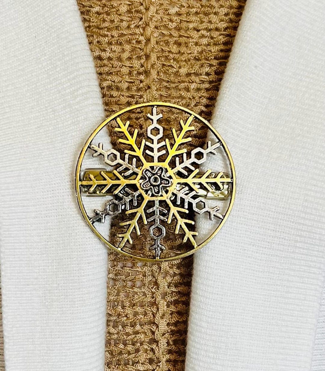 Sweater Clips Boho Snowflake Cardigan Clasp for Sweater Clip Gold ...