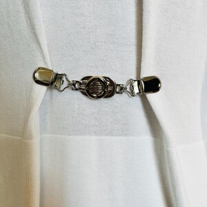 Dress Clips Silver Knot Waist Clip Cardigan Clip Floral Sweater Clip ...