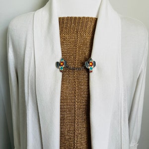 Sweater Clips Southwestern Cactus Sweater Clip Chain With Clips Dress ...