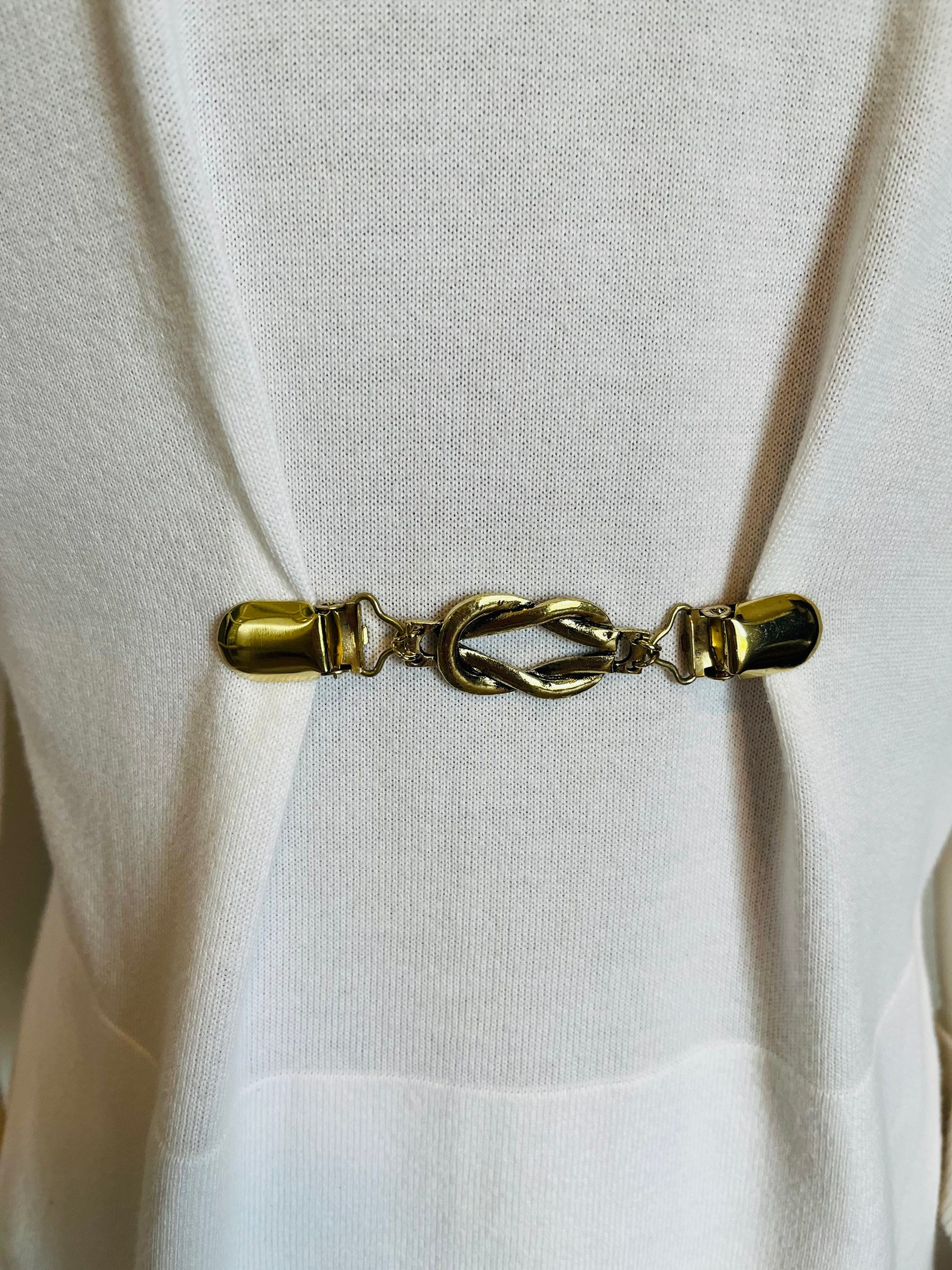 Dress Clips Gold Knot Waist Clip Cardigan Clip Floral Sweater - Etsy