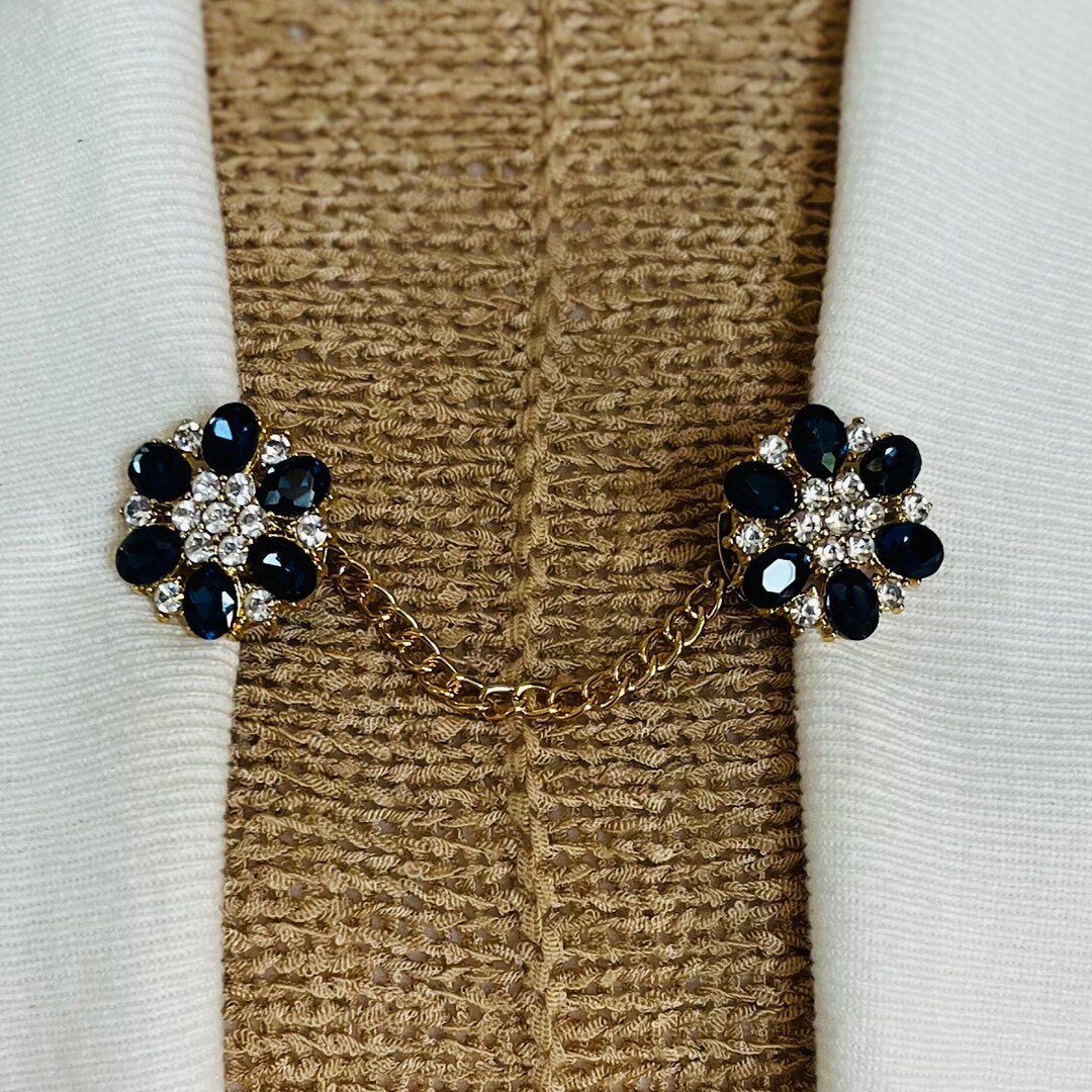 Sweater Clips Navy Blue Cardigan Clasp Forsweater Clip Cosplay ...
