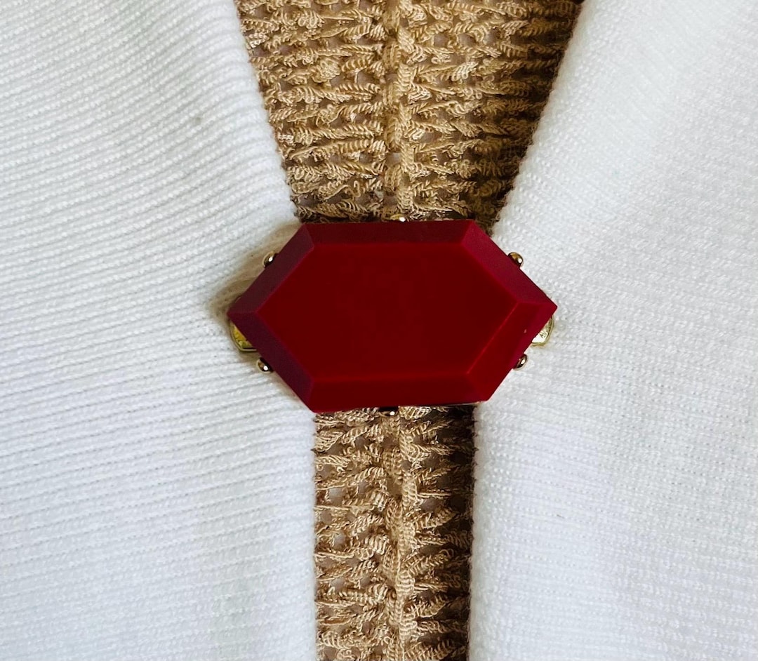 Sweater Clips Red Vintage Cardigan Clasp Antique Sweater Clip Sweater ...
